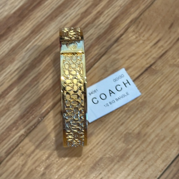Coach | Jewelry | Coach Brand New Gold Bangle | Poshmark